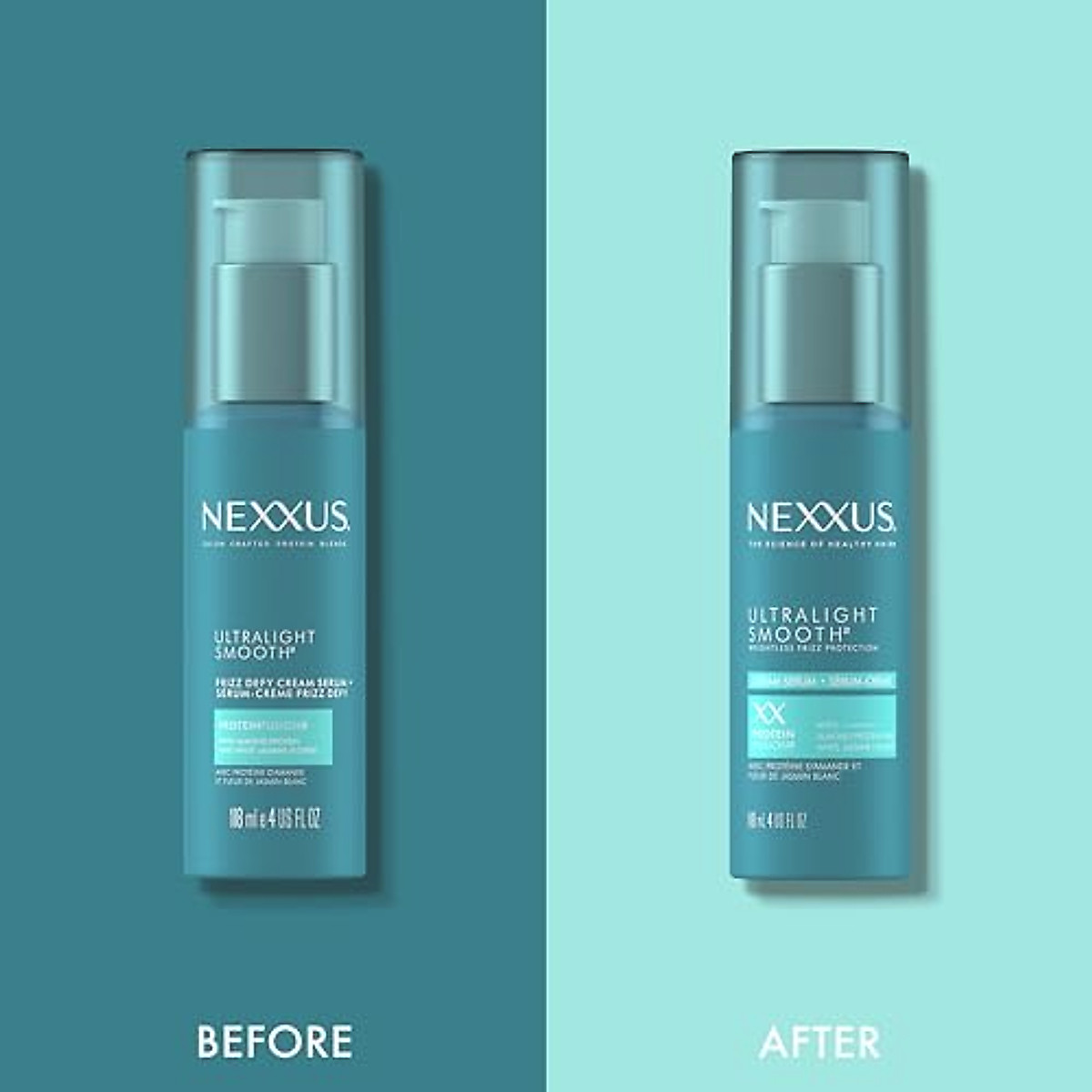 Nexxus Ultralight Smooth Frizz Defy Cream Serum for Frizzy and Dry Hair 4 fl oz