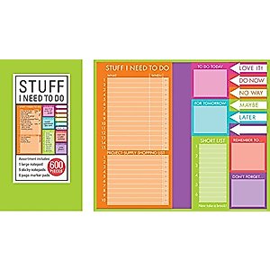Book of Sticky Notes: Stuff I Need to Do - Brights