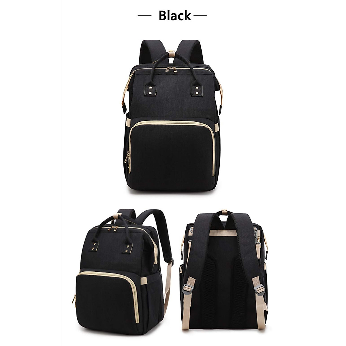 CYXG Personalized Diaper Bag with Name Embroidered Mommy Bag Backpack X-Large Foldable Stretchable