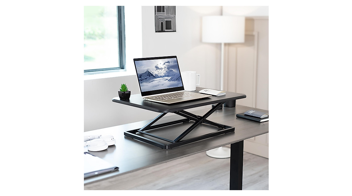 VIVO Ultra-Slim Adjustable Desk Riser for Ergonomic Work