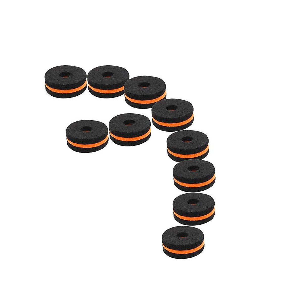 Gazechimp Black Cymbal Stand Foam Felts Washers For Drum Set Parts Pack