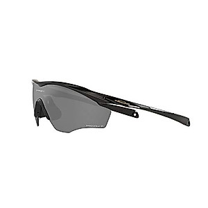 Oakley Men's OO9343 M2 Frame XL Rectangular Sunglasses, Matte Black/Prizm Black Polarized, 45 mm