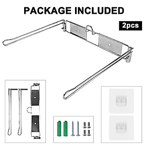 2 Pack T-Shirt Bag Rack，Store Bagging Stand，T-Shirt Bags Holder Wall Mount Plastic Grocery Bag Holder/Dispenser, Plastic Bag Holder for T Shirt Bags, Hanging Bag Holder for Supermarket,Farmers Market