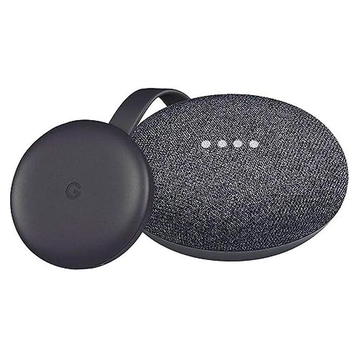 Google Nest Mini 2nd Generation Charcoal (Bluetooth Speaker) Chromecast 3rd Gen - Value Bundle