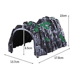 AMLESO 1pc DIY Plastic Model Train 1:87 Tunnel Crafts Table Toy