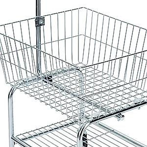 Organize It All Deluxe Laundry Valet, Basket and Clothes Hanger, Rolling Cart