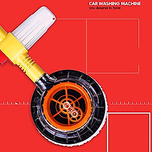 Wakauto Car Rotating Brush Vehicle Care Wash Brush Round Water Cleaning Brush Spin Car Mop Brush for Auto Trucks Motorcycles