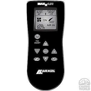 MAXXAIR 0007000K MaxxFan Deluxe Fan with Remote and White Lid