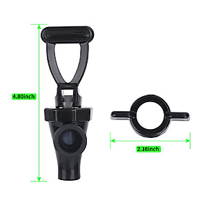 Vonluxin 03260.0002 Faucet Kit for Tea Dispenser, Replacement Spigot for Beverage Dispenser (2 Pack Set, Include 2 Wing Nut and 2 C-Ring) (1 Pack)