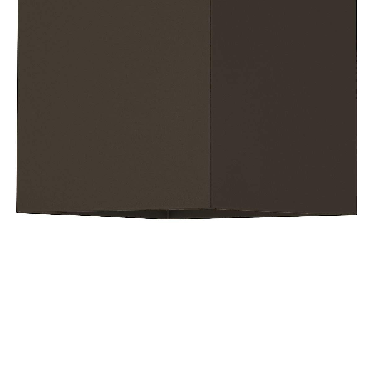 Square Collection 6" Aluminum Outdoor Up/Down Wall Lantern Light Antique Bronze