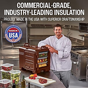 CAMBRO Insulated Food Pan Carrier - Hotbox for Catering & Transport - UPC300 Series (Brown)