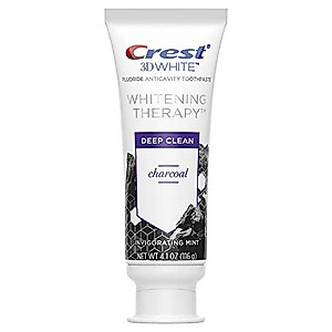 Crest, 3d White Whitening Therapy Deep Clean Toothpaste Invigorating Oz 79353, mint, Charcoal, 4.1 Ounce