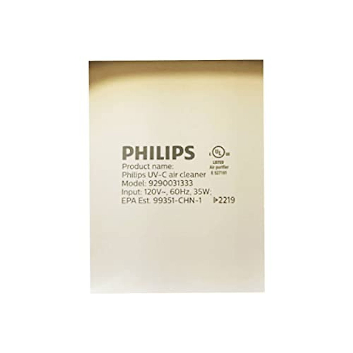 Philips LED UV Light Sanitizer Air Cleaner | Touch Control | Auto-Off Safety | ETL Listed & EPA Certified
