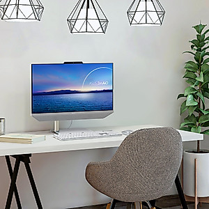 ASUS AiO M3400 All-in-One Desktop PC, 23.8-inch Full HD Anti-Glare Display, AMD Ryzen 5 5625U Processor, 8GB DDR4 RAM, 512GB NVMe PCIe, Windows 11 Home, Kensington Lock, M3400WYA-DH503