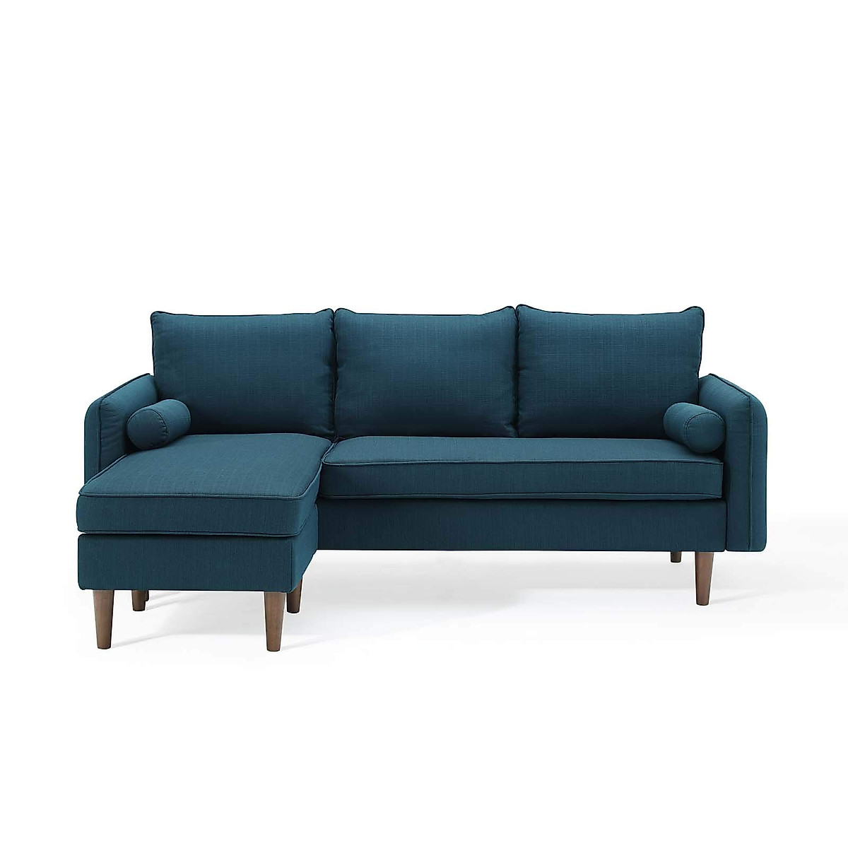 Modway Revive Right Or Left Sectional Modern Upholstered Fabric Sofa Couch, Azure