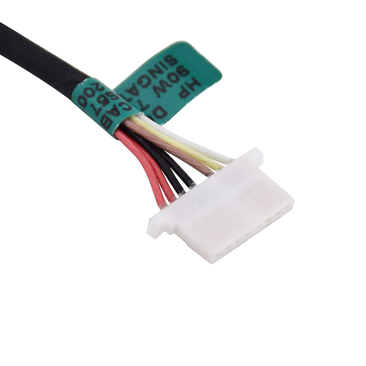 SUNMALL 799736-F57 799736-Y57 DC Jack Power Plug In Charging Port Connector Socket with Wire Cable Harness Compatible with hp 15-AC 15-AC163NR 15-AC063NR 15-AC113CL 15-AC121DX 15-AC161NR series Laptop