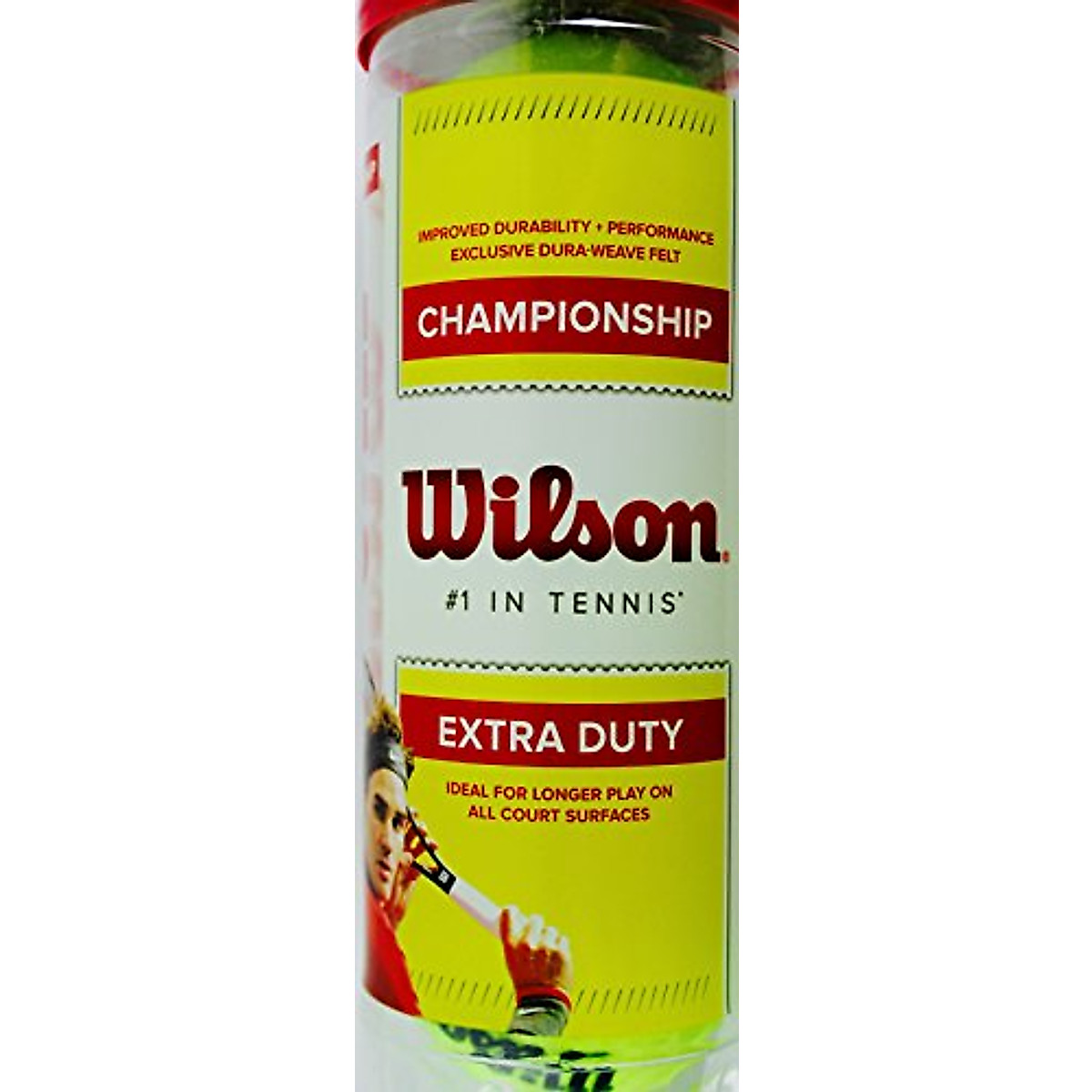 Wilson Championship Tennis Balls Extra Duty, 20 Pack (60 Balls)