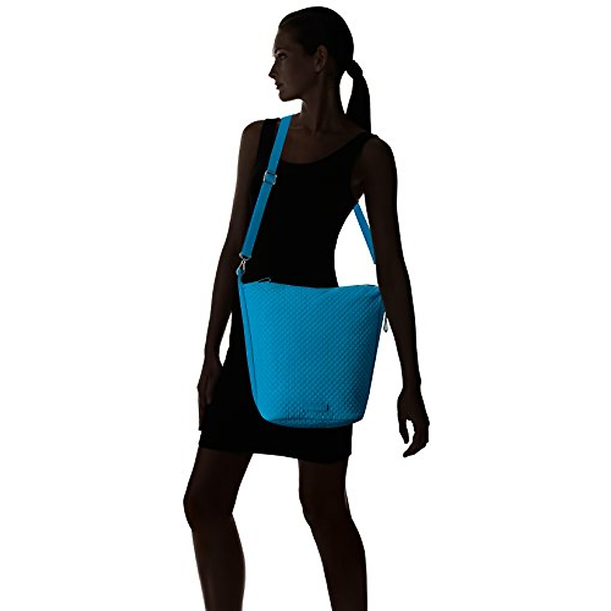 Vera Bradley Women's Microfiber Carson Hobo Satchel Purse, Bahama Bay, One Size