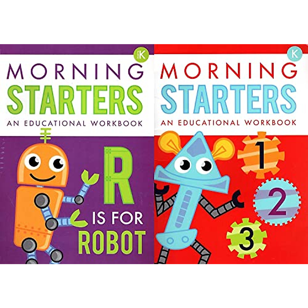 PRE-K & Kindergarten - Morning Starters Educational Workbooks - Set of 2 Books - v10