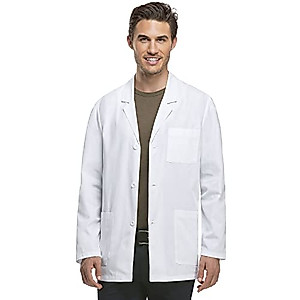 Dickies EDS Professional Men Scrubs Lab Coats 31" Consultation 81404, M, White