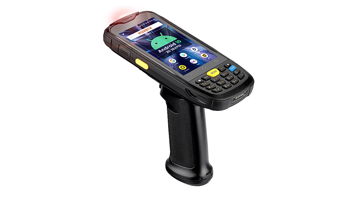 MUNBYN Android 10 Barcode Scanner - Durable 2D WiFi & 4G Handheld Scanner