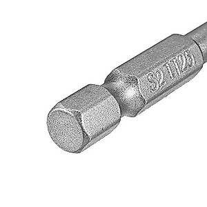 uxcell 5 Pcs T25 Magnetic Torx Screwdriver Bits, 1/4 Inch Hex Shank 5.9-inch Length S2 Security Tamper Proof Screw Driver Kit Tools