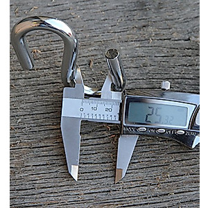 WALLNITURE Premium Quality Heavy-Duty Small S Shaped Utility Hooks Chrome Finish 3.5 Inches Pack of 2