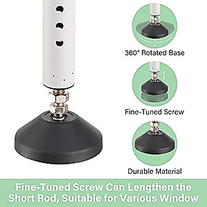 YeYeBest Sliding Door Security Bar & Door/Window Lock Security Door 2 Pack Stop Home Security Bar 28-45Inch Door Jam Adjustable from Inside for Apartment Bedroom Bottom of Door Heavy Duty Interior