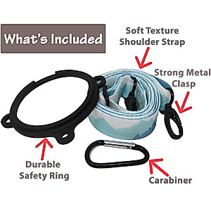 One MissionX Bottle Sling for YETI Rambler, Shoulder Strap Carrier for 64oz 46oz 36oz 26oz 18/12oz Water Bottles, Durable Accessories for Walking & Hiking (Summit, Rambler 12 18 26 36 46 64 oz)