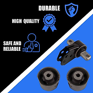 RANSOTO Front Differential Mount With 1 Front Axle Mount & 2 Front Axle Bushing Compatible with 2005 2006 2007 2008 2009 2010 Jeep Grand Cherokee Commander Replaces 52114354AA 52089516AB