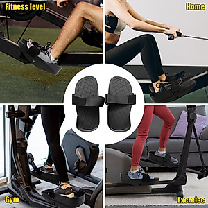 B Baosity Multifunction Rowing Machine Pedals Supplies Replacement Parts Easy to Install Non Slip Leg Training Lightweight for Workout Gym Sports