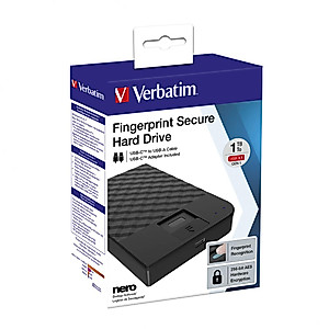 Verbatim 53650 Fingerprint Secure HDD 1TB