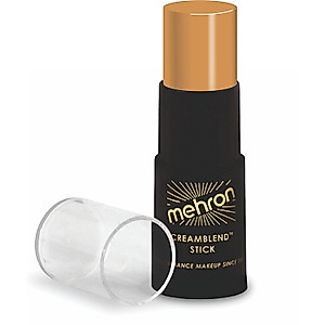 Mehron Makeup CreamBlend Stick | Face Paint, Body Paint, & Foundation Cream Makeup| Body Paint Stick .75 oz (21 g) (Medium Dark 0)