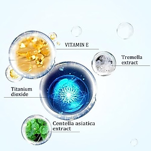 Kriloneal CC Cream Foundation Mushroom Head Air Cushion Face Makeup Moisturizing Concealer Waterproof Oil Control Long-Lasting Nude Makeup Even Skin Tone for All Skin Types (Natural)