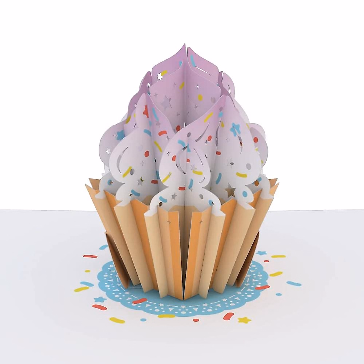 Lovepop Happy Birthday Sprinkles Cupcake: Paperpop® Card – Handcrafted 3D Pop-Up Greeting Card – Birthday Card, 4.5 x 5.9”