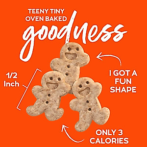 Buddy Biscuits Dog Treats, Oven Baked in USA, Teeny Size for Small Dogs or Large Dog Training, Peanut Butter 8 oz Package may vary (Pack of 1)