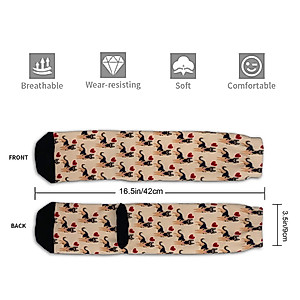 German Shepherd Socks for Women Men, Novelty Crazy Socks Crew Socks Funny German Shepherd Gifts for Dog Lover One Size