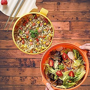 AI LOVE PEACE Microwave Ramen Bowl and Dish Set