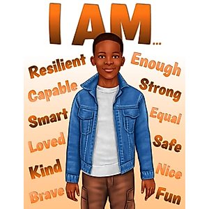 I Am: Positive Affirmations Coloring Book for Black Boys: Build Your Child's Confidence and Self-Esteem | Empowering Book for Young Black Boys | ... | African American Children Books)
