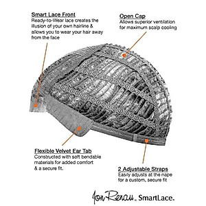 Bundle - 4 items: Ignite Wig by Jon Renau, Christy's Wigs Q & A Booklet, BeautiMark Synthetic Shampoo & Wide Tooth Comb - Color: 24BT18S8