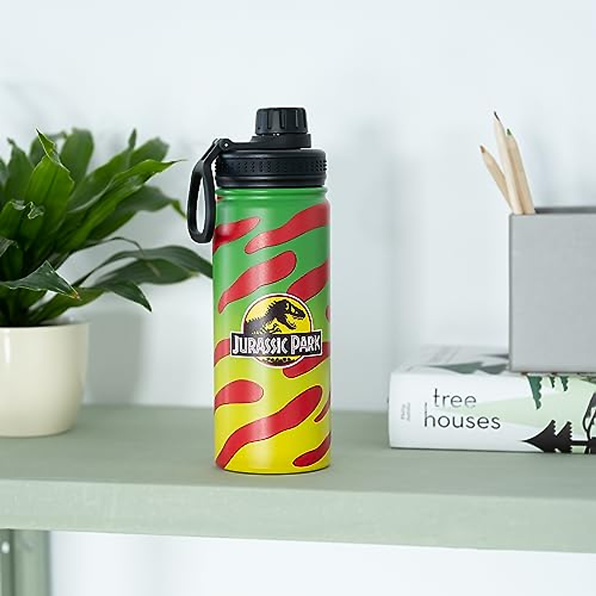 Official Jurassic Park Movies Bottle 500ml - 17 oz | Jurassic Park Water Bottle Kids | Jurassic Park Merchandise | Dinosaur Water Bottle | Jurassic World Rebirth
