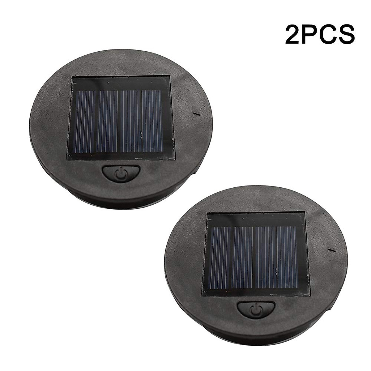 BWWNBY 2Pack Solar Lights Replacement Top LED Solar Panel Lantern Lid Lights Bulb Replacement Part for Outdoor Hanging Lanterns DIY Table Lights Garden Patio Decor