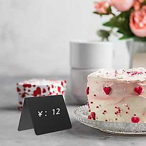 1 Set Desktop Cake Dessert Label Card Standing Memo Board Mini Chalkboard Signs for Food Small Blackboard Chalk Board Sign Board Table Chalkboard Sign Message Board for Shop