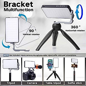 IVISII G2 Pocket RGB Camera Light,32Wh Built-in 4300mAh Rechargeable Battery 360°Full Color Gamut 9 Light Effects,2600-10000K LED Video Light Panel with Aluminum Alloy Body, Adjustable Tripod Stand