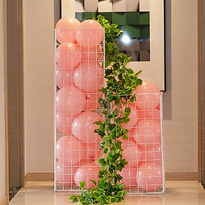 100pcs Pink Balloons,12 inch Latex Balloons, Thickened Pastel t Pink Party Balloons for Valentine’s Birthday Baby Shower Gender Reveal Wedding Party Decorations(With 2 Pink Ribbons)