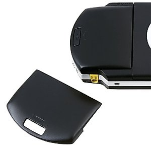 Ambertown Replaceme Battery Back Door Cover Case for Sony PSP 1000 1001 1002 1003 Fat Black