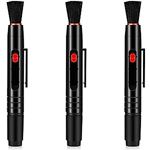 3 Pieces Multifunction Lens Cleaning Pen Brush, Lens Brush Camera Screen Cleaning Pen for Camera, SLR, Telescope, Magnifying Glass, Phone