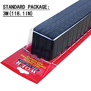 WOER 3PCS Fishing Rod Shrink Wrap 2:1 Dia 1.2", 1.4", 1.6" Fishing Rod Grip Wrap Industrial Heat Shrink Tubing Fly Fishing Accessories L:9.8ft