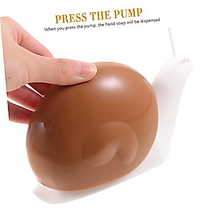 HOMSFOU 4 Pcs Soap Dispenser Lotion Soap Pump Dispenser Guest Bathroom Essential Snail Shampoo Dispenser Empty Shampoo Bottle Countertop Soap Hand Soap Pump Filling Dish Soap Pp