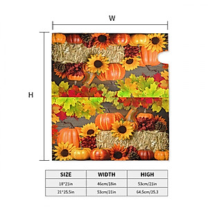 Fall Magnetic Mailbox Covers Standard Size 18 X 21 Sunflower Pumpkin Maple Leaf Mailbox Cover Autumn Thanksgiving Welcome Decorations Mailbox Wrap Post Letter Box Covers Decor for Outdoor Home Garden